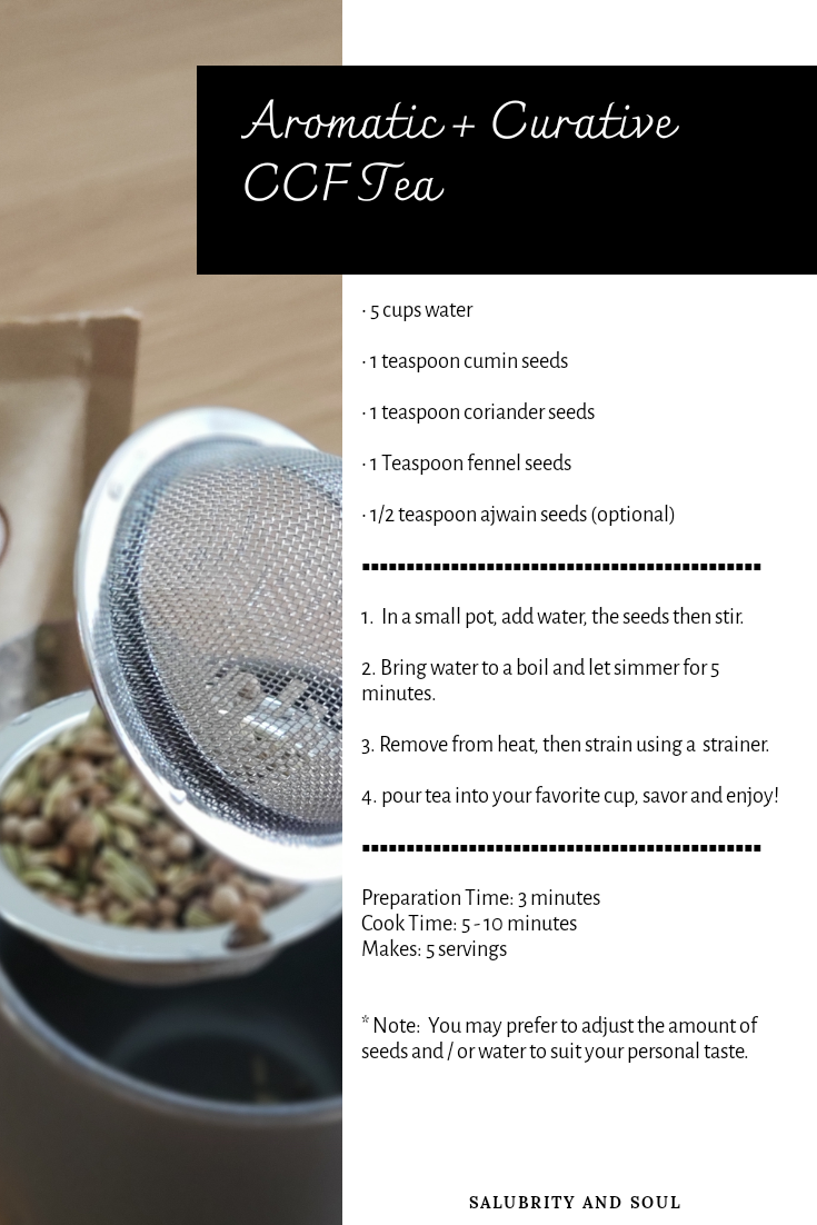Aromatic + Curative CCF Tea – Salubrity and Soul